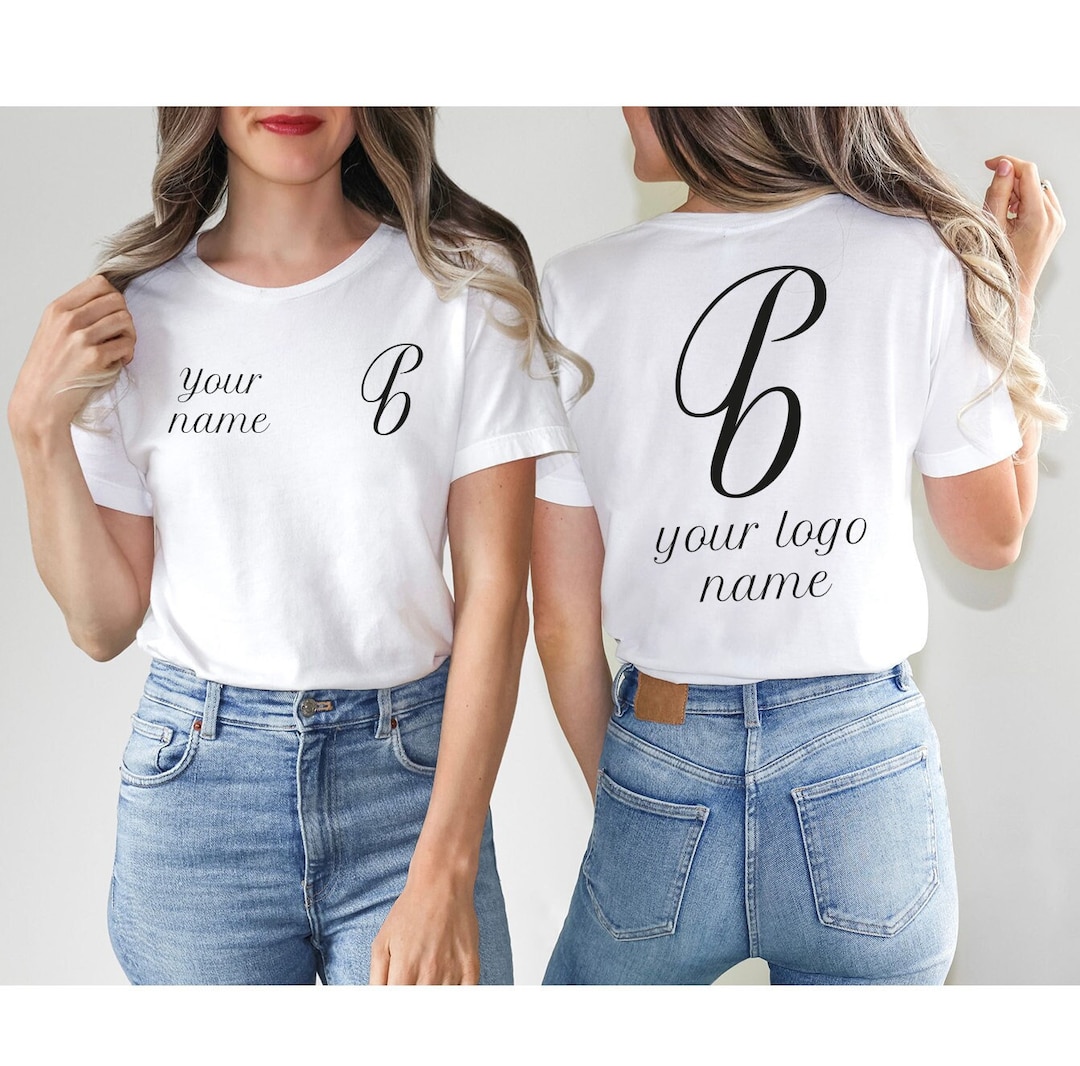 Custom Logo Design Shirt, Personalized Gifts, Business Logo T-shirt ...