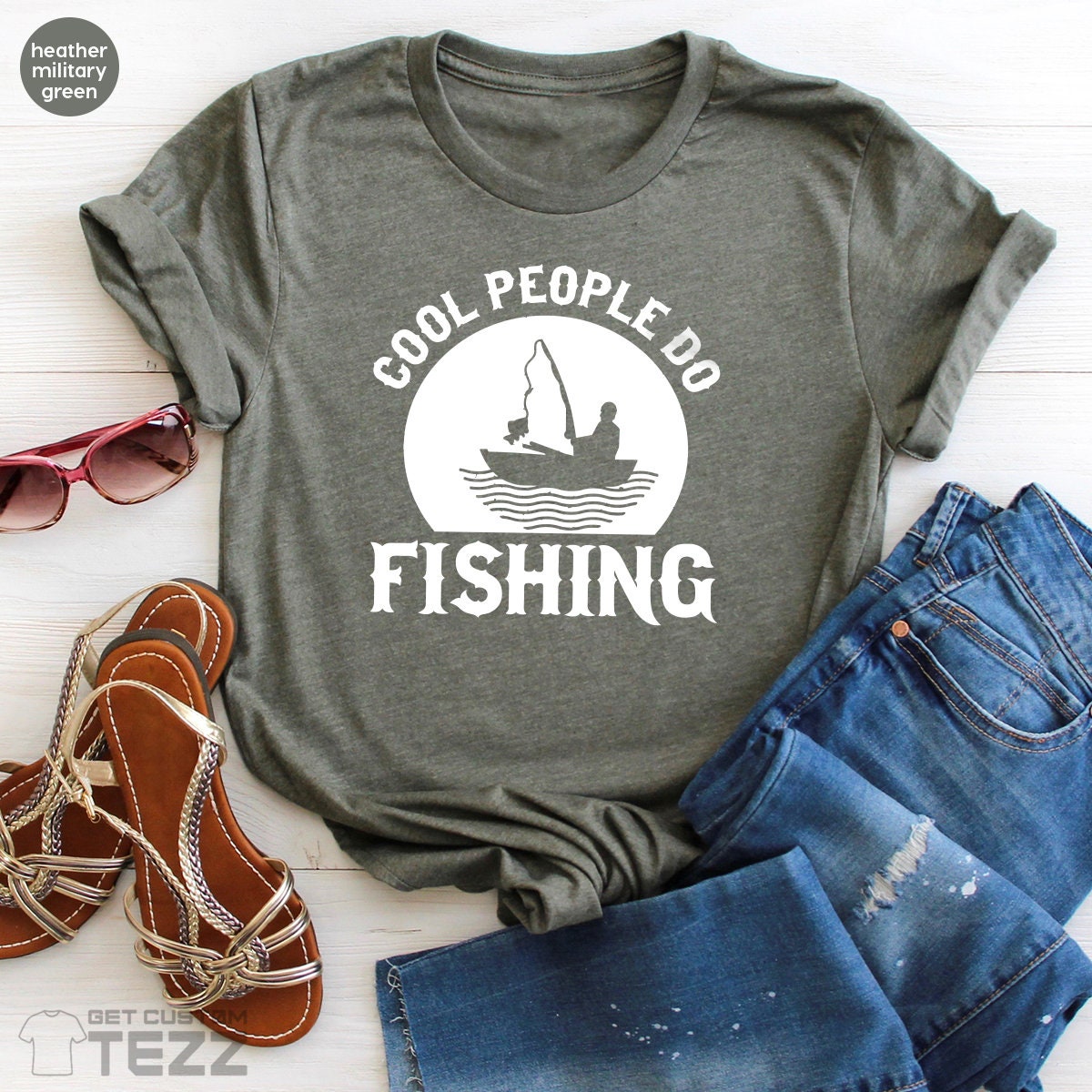Fishing T-Shirts Cool Fishing Gifts Fisherman T Shirts Fish | Etsy
