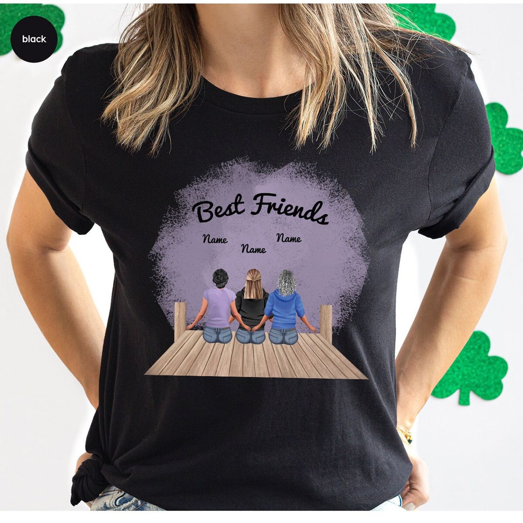 Custom Best Friend Shirt, BFF T-shirts, Bestie T Shirts, Customized ...