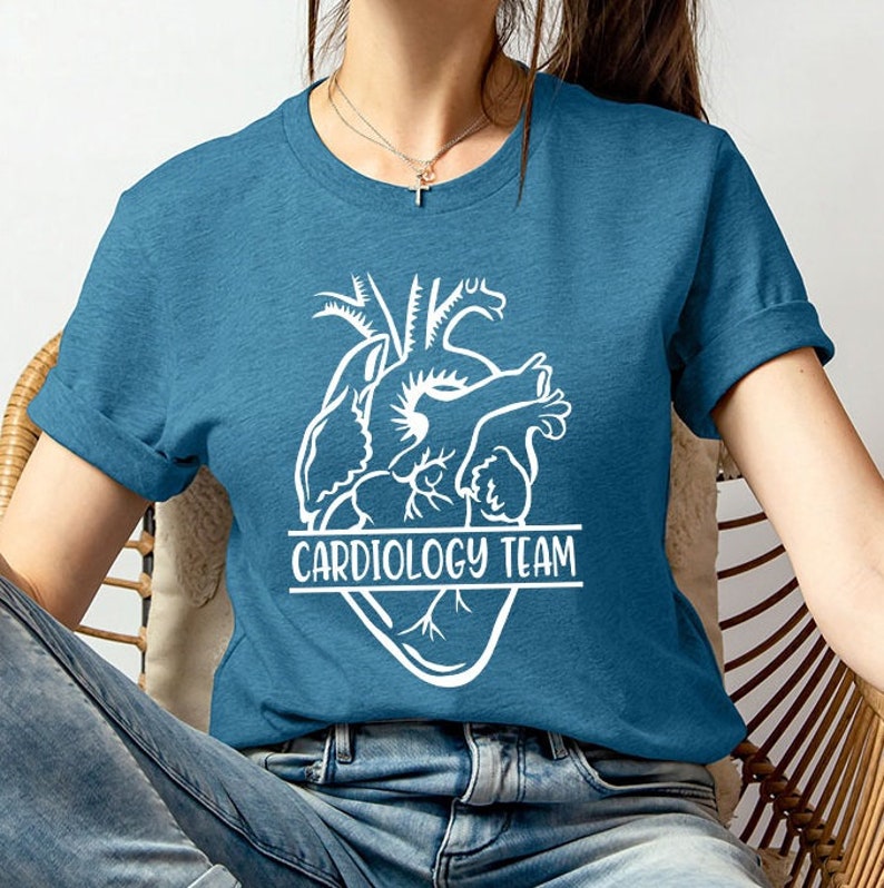 Heart Surgeon Cardiac Shirt, Heart Flow Anatomy Shirt, Cardiology Team ...