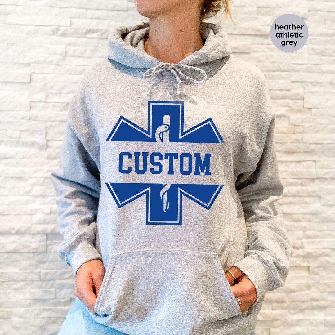 Custom Long Sleeve Shirt, Star of Life Sweatshirt, Custom Paramedic ...