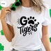 Football Go Tigers T-shirt Football Team Shirt Funny Tigers - Etsy