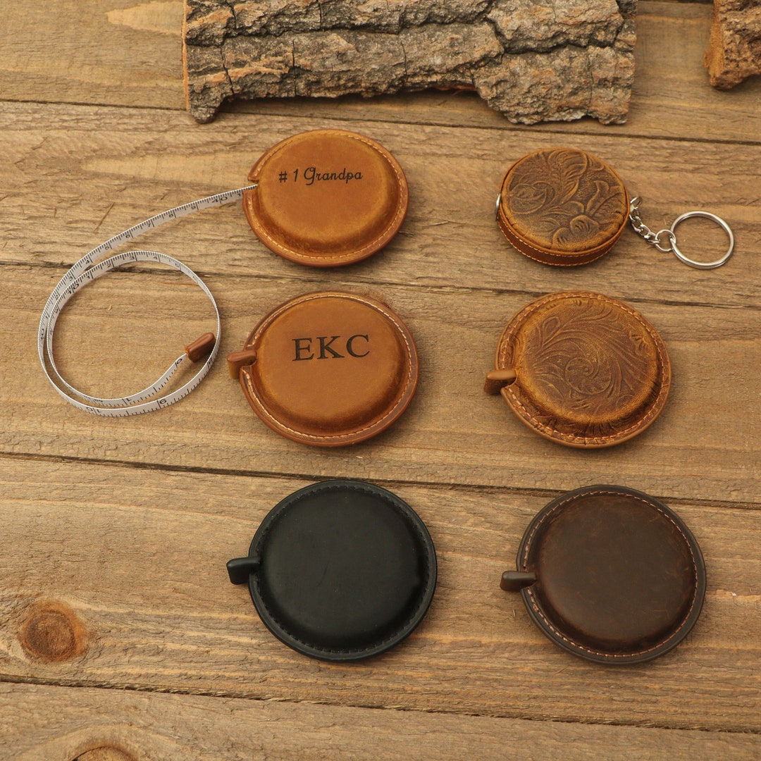 Built-in Locking Measure Tape, Personalized Leather Measure Tape, 60 ...