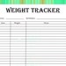 Weight Tracker, Weight Log, Weight Loss, Fitness Tracker, Weight ...