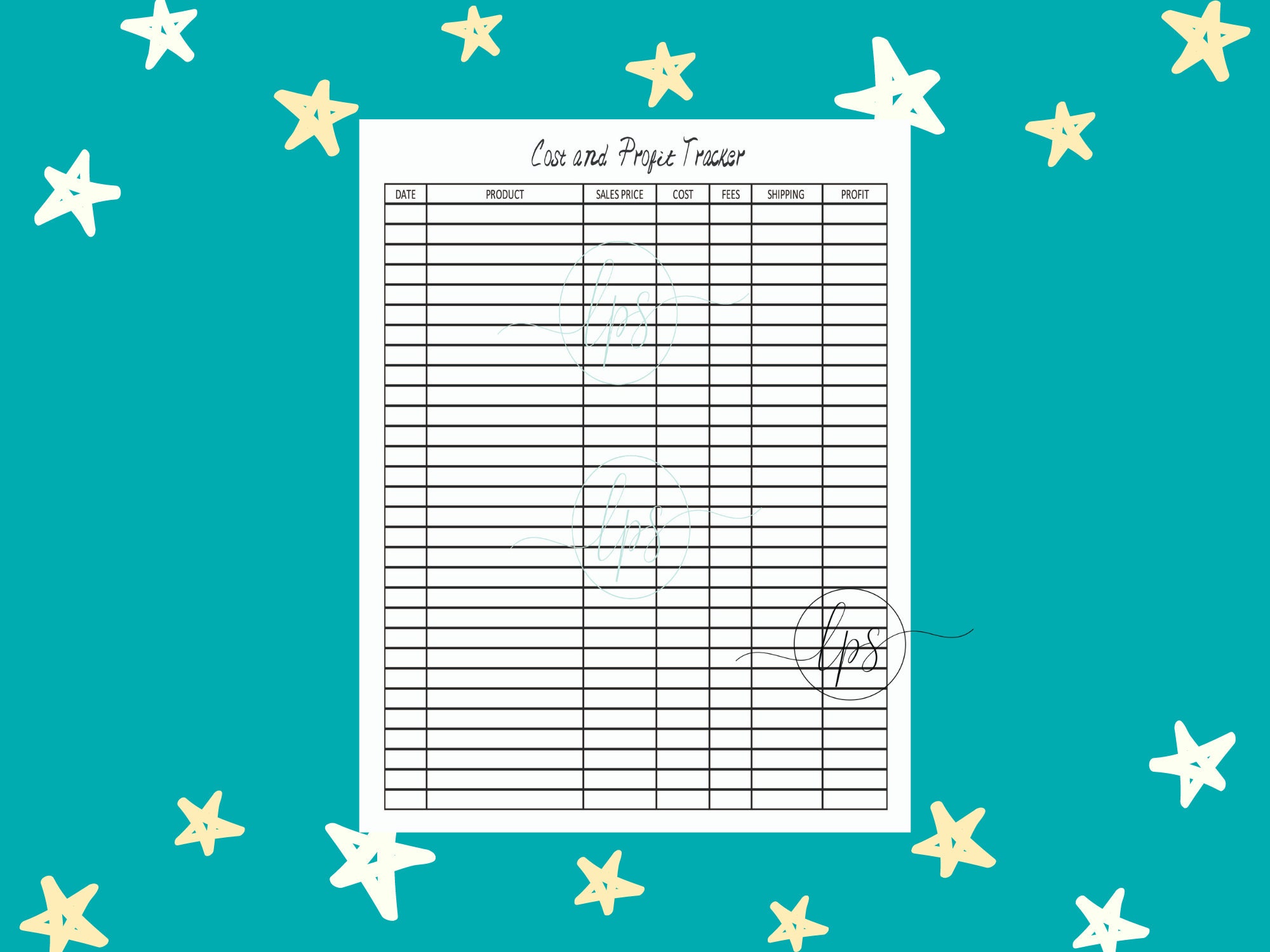 Cost and Profit Tracker, Product Tracker, Inventory Tracker, Profit ...