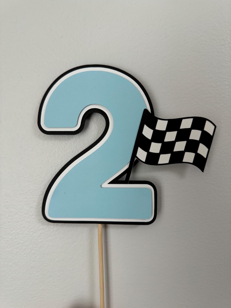 Two Fast Cake Topper 2 Fast Cake Topper for Second Birthday Blue Cake ...