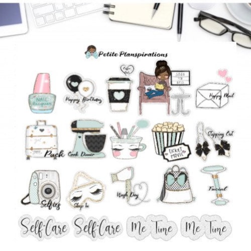 NEW Self Care Weekly Sticker Kit Sticker Kit Planner - Etsy
