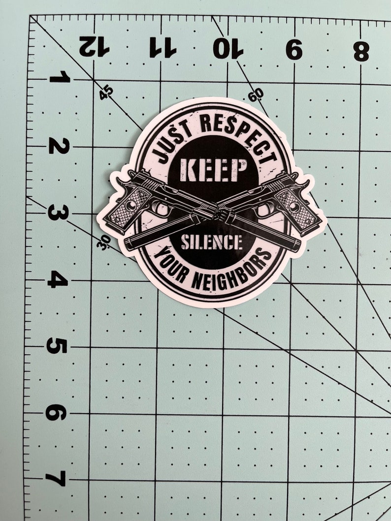 Respect Your Neighbor, Sniper ,hand Made Sticker, Waterproof Sticker ...