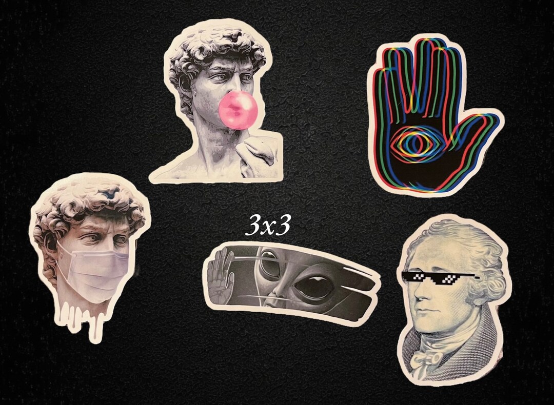 Handmade Waterproof Sticker: 90's Pop Culture Decals - Etsy