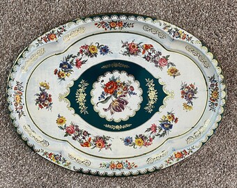 Vintage Daher Decorated Ware, Large Tin Tray, Daher Tin Tray, Large ...