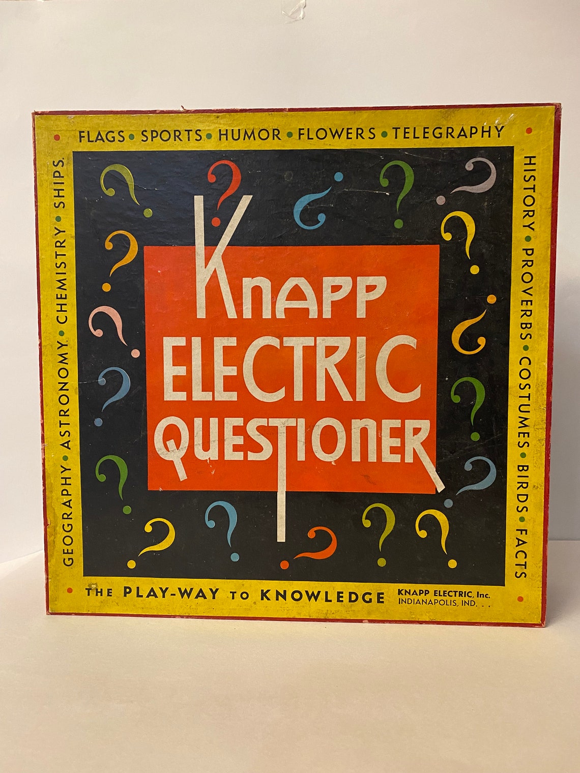 Knapp Electric Questioner Early Electronic Game With Winchester Unit ...
