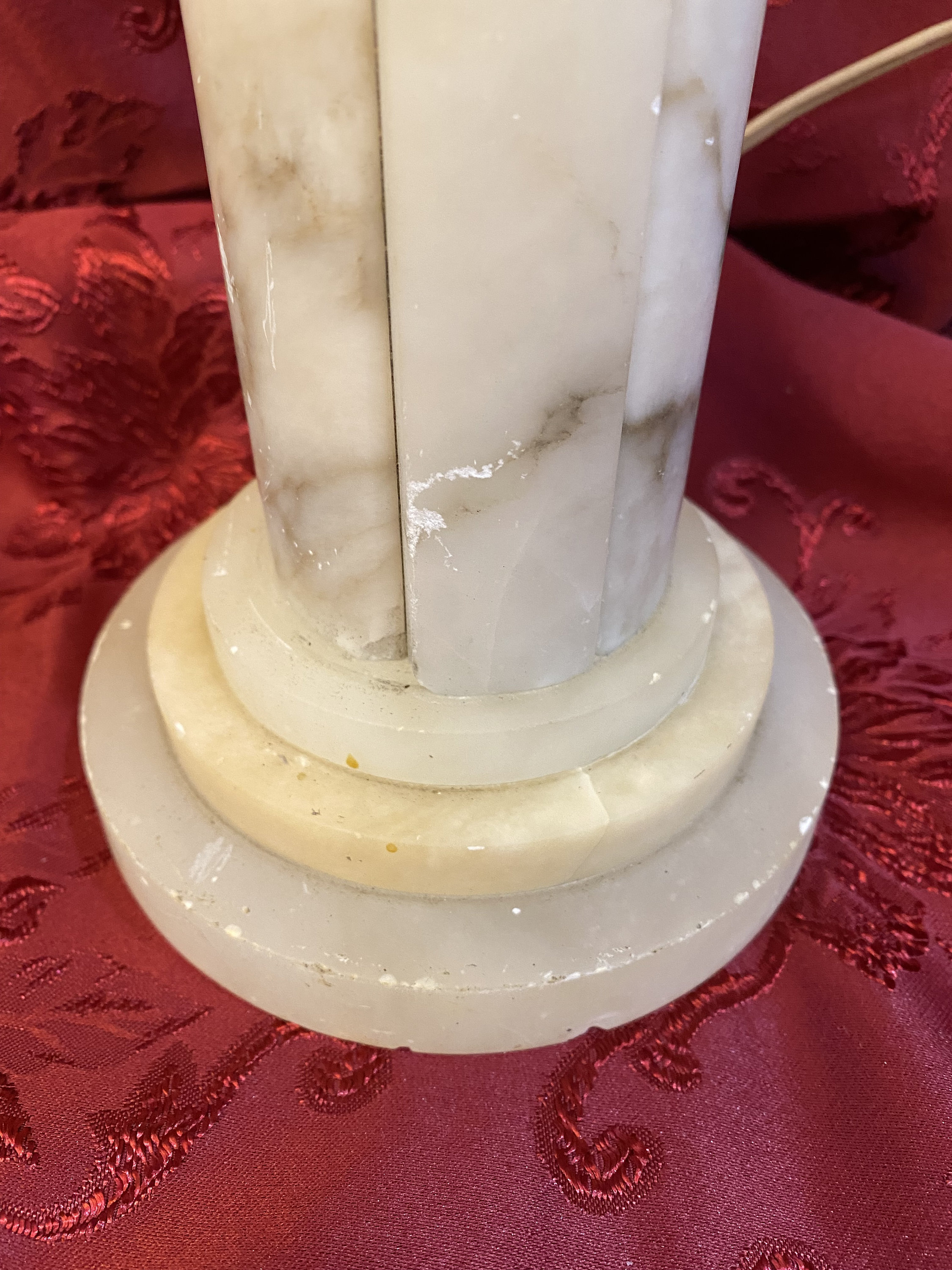 Vintage Italian Table Lamp Marble Column Mid-century Modern - Etsy