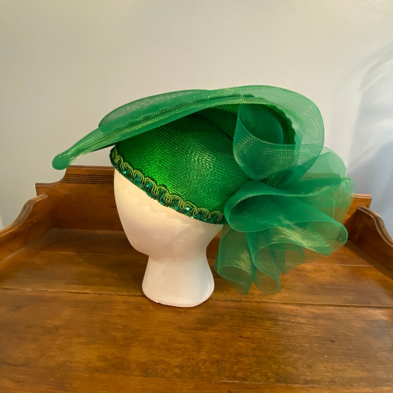 Green Straw Hat - Etsy
