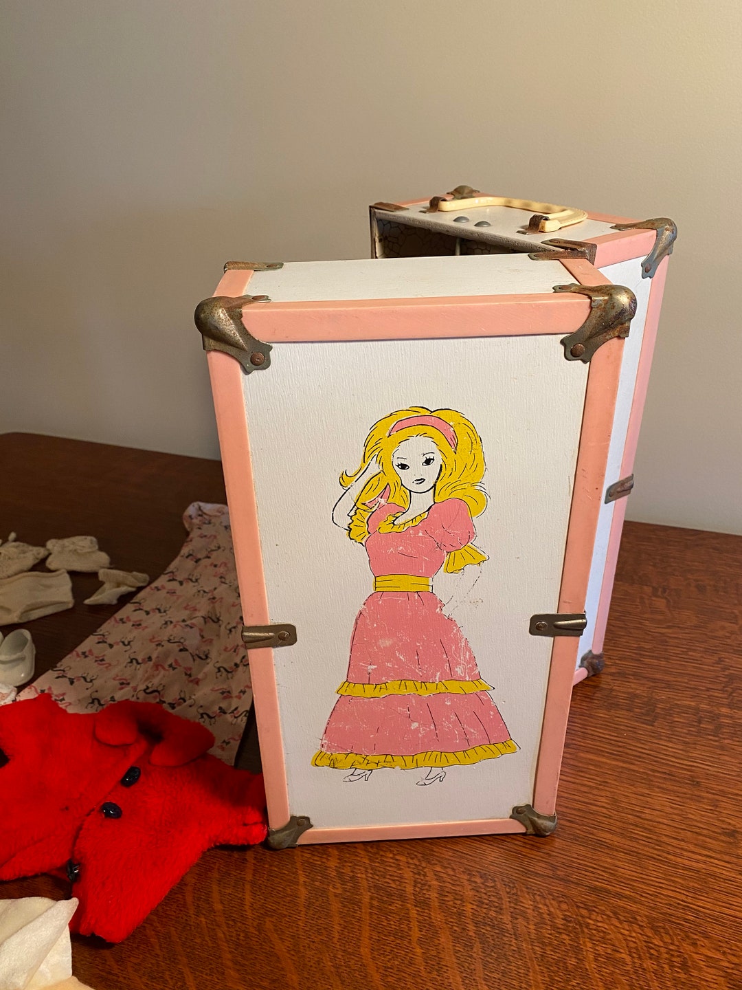 Vintage Doll Case With Hangers and Clothes - Etsy