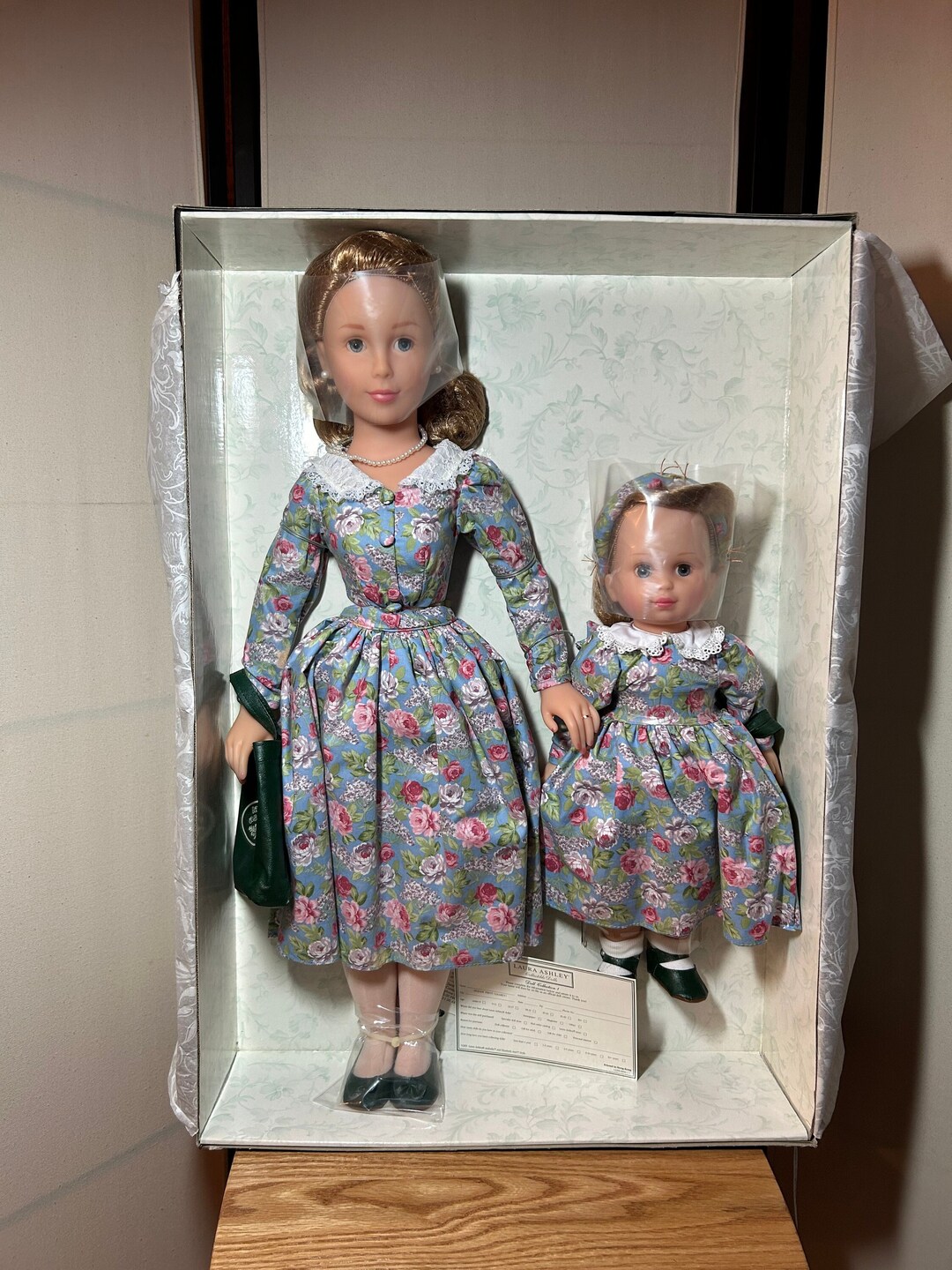 Vintage Laura Ashley Arabella and Elizabeth Ann Dolls Mother Daughter ...