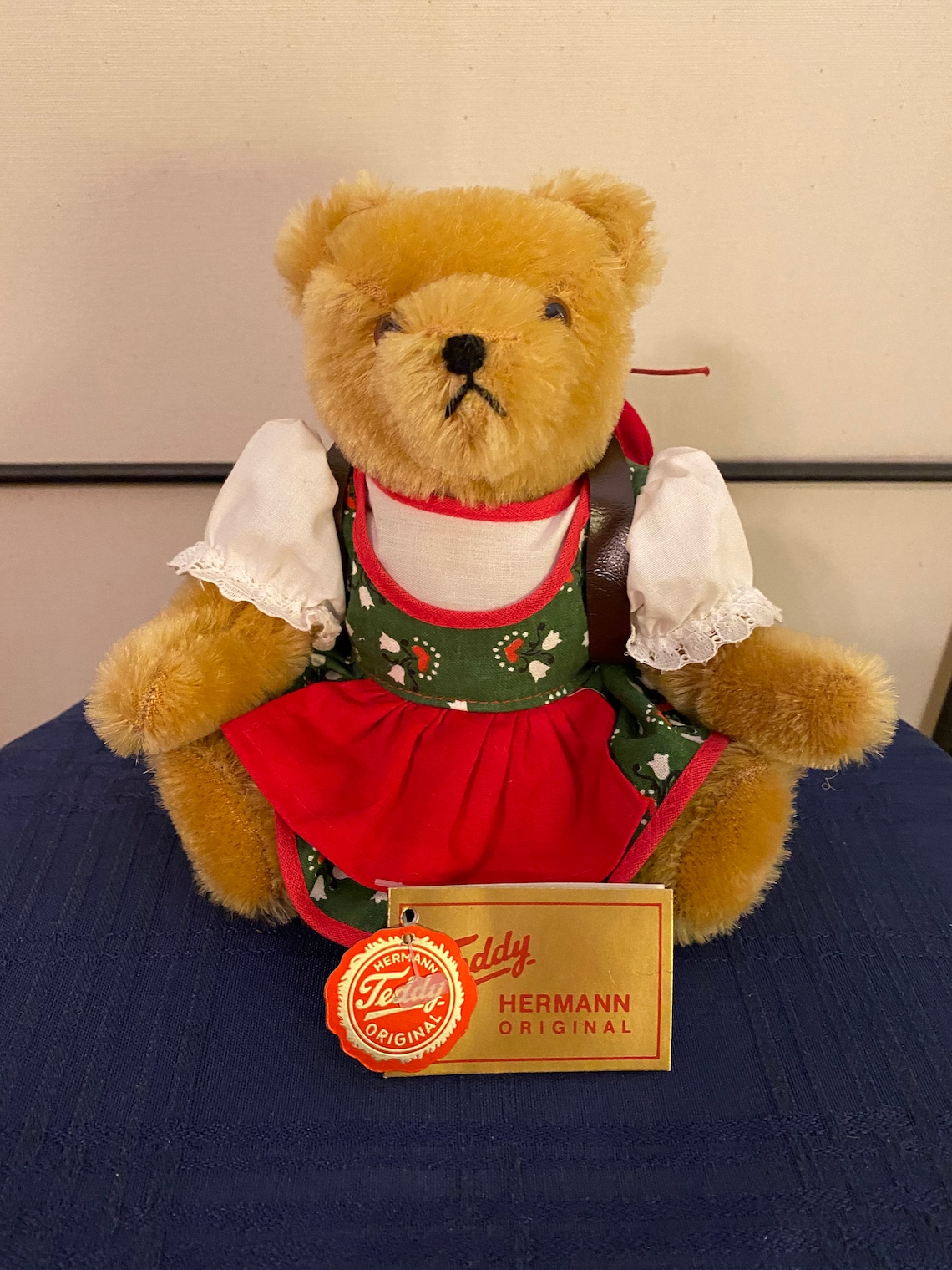 Rare Hermann Teddy Bear Dirndl Bavarian Style 1963 Fully Jointed ...