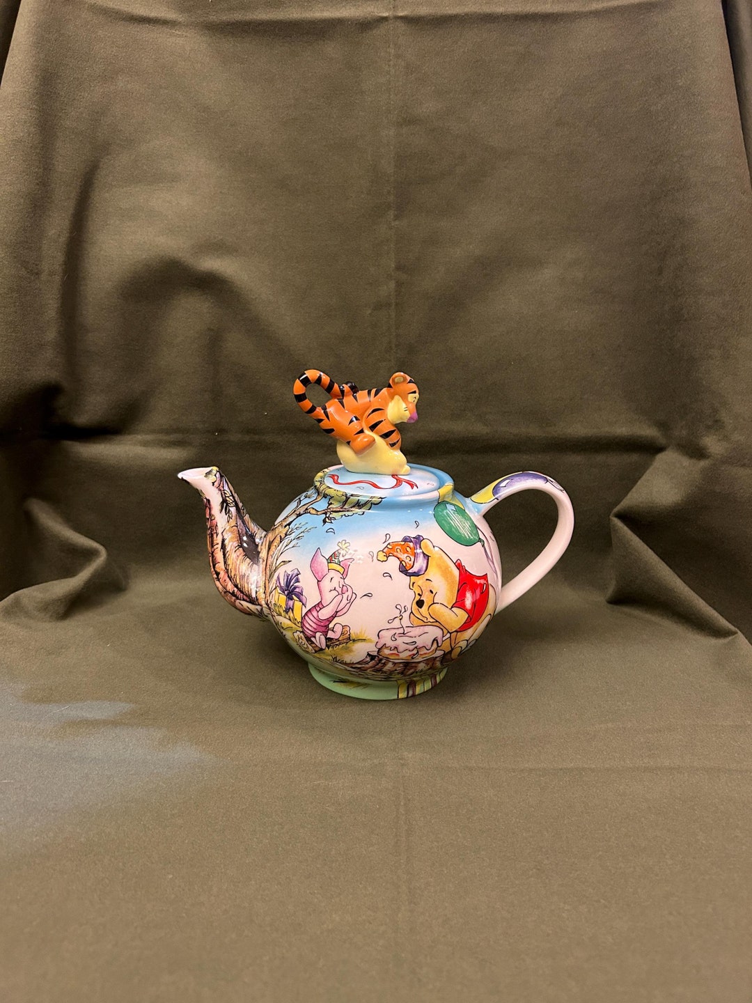 Large Vintage "pooh's Birthday Party" the Disney Character Teapot by ...