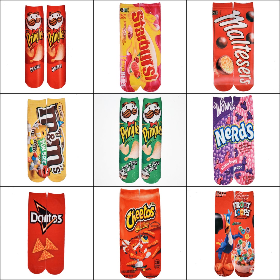 Kids/adults Food Snack Crew Socks Cheetos Doritos Maltesers Nerds ...