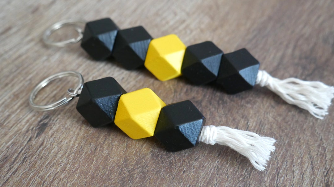 Dispatch Thin Yellow Line Keychain - Etsy