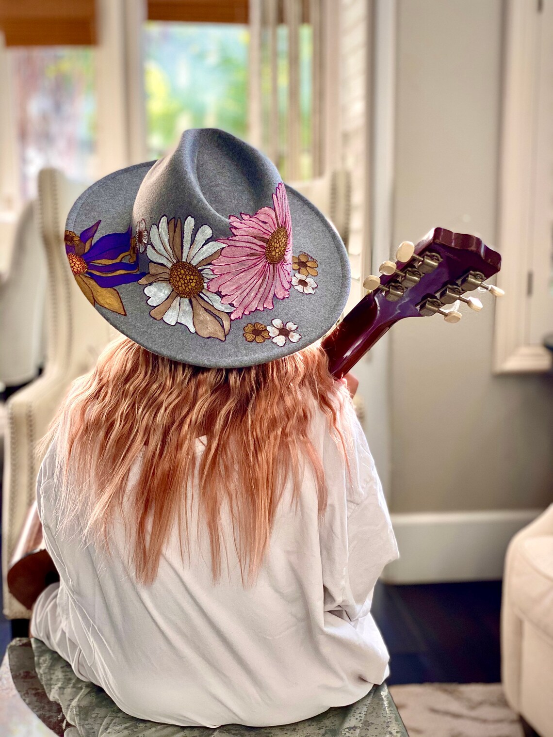 Flower Power Fedora - Etsy