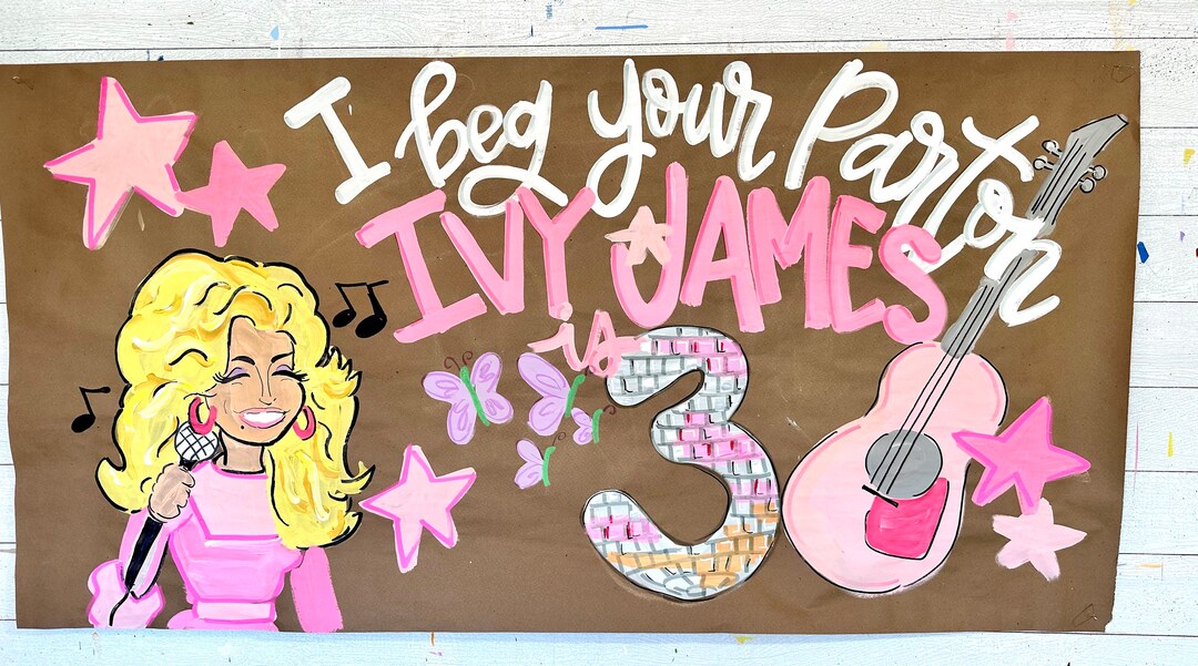 DOLLY PARTON BANNER - Etsy