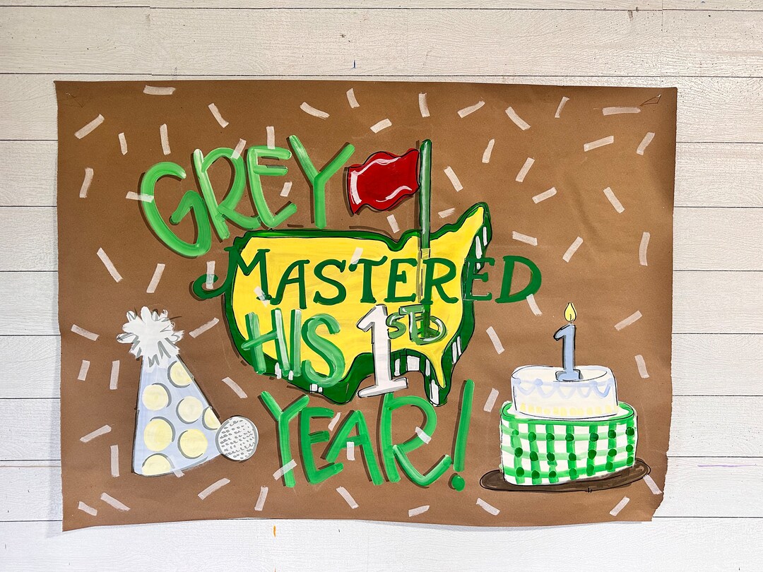 Masters Birthday Banner - Etsy