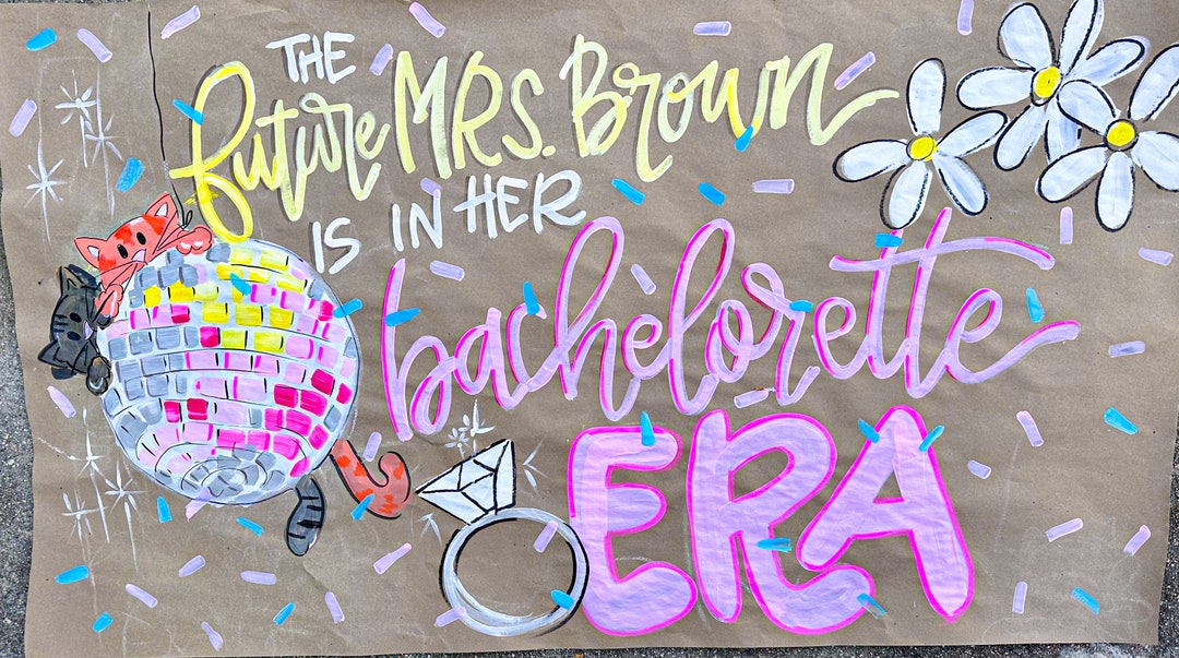 Taylor Swift Themed Bachelorette CUSTOM BANNER - Etsy