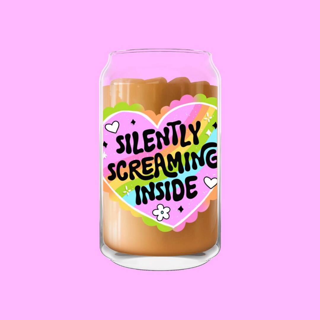 Silently Screaming Inside Coffee Cup | Libbey Beer Soda Glass Can ...