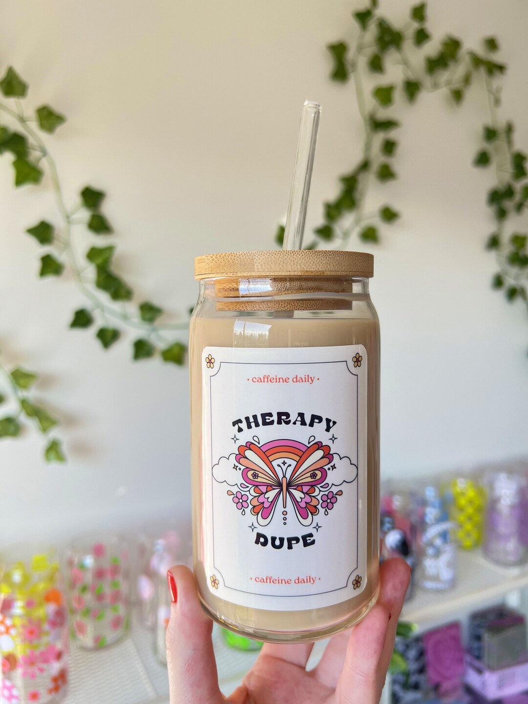 Therapy Dupe Coffee Cup | Libbey Beer Soda Glass Can | Aesthetic Y2K ...