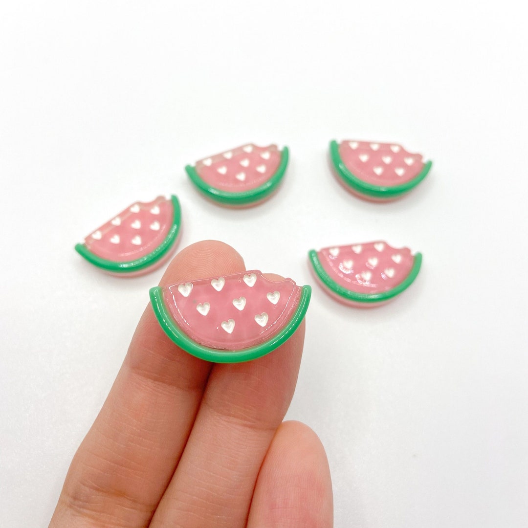 Watermelon Candy Decoden Cabochon Charms, Resin Fake Food Fruit Jelly ...