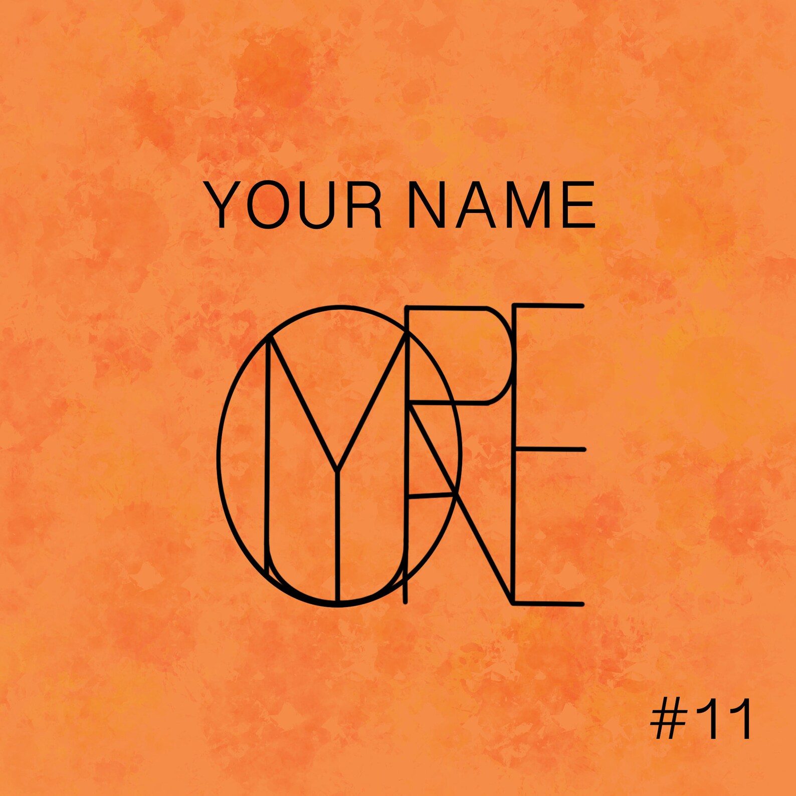 1 NAME Personalized Name Logo Digital File | Etsy