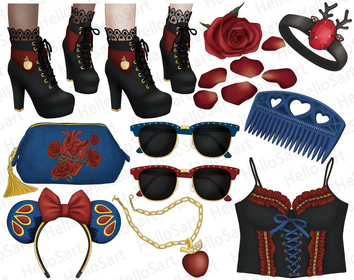 Punky Princess Clipart Story Clipart Cozy Girl Clipart Woman - Etsy