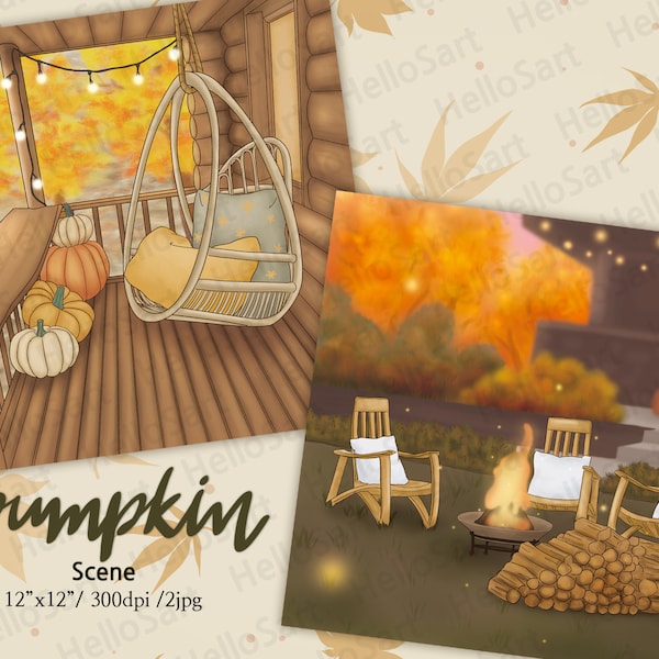Fall Scene - Etsy