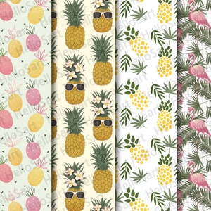 Pineapple Papers Summer Pattern Tropical Pattern Planner Sticker ...