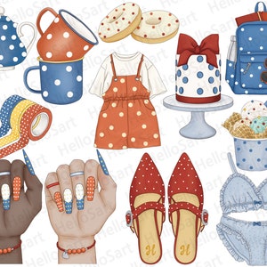 Dot Dot Dot Clipart Colorful Clipart Cute Clipart Polka Dot Woman ...