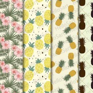 Pineapple Papers Summer Pattern Tropical Pattern Planner Sticker ...