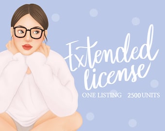 Extended Commercial License Unlimited Sales for the 1 Clip - Etsy