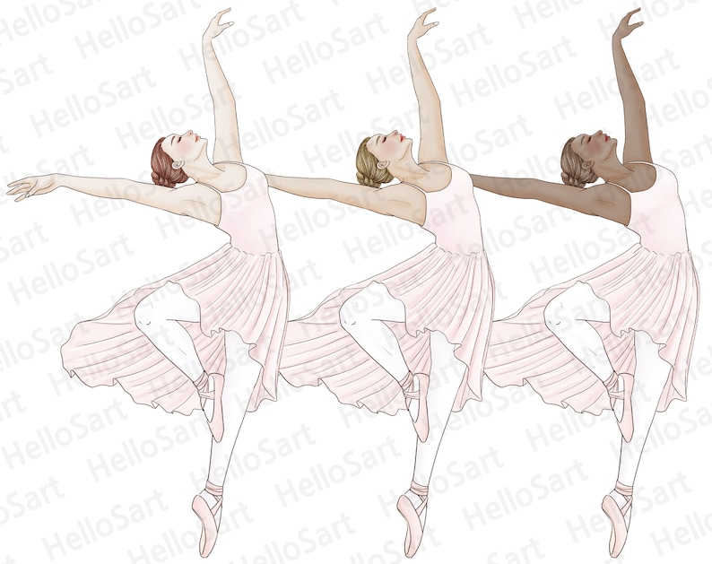 Ballerina Clipart Ballet Clipart Dancer Clipart Tutu Clipart | Etsy
