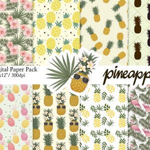 Pineapple Papers Summer Pattern Tropical Pattern Planner Sticker ...