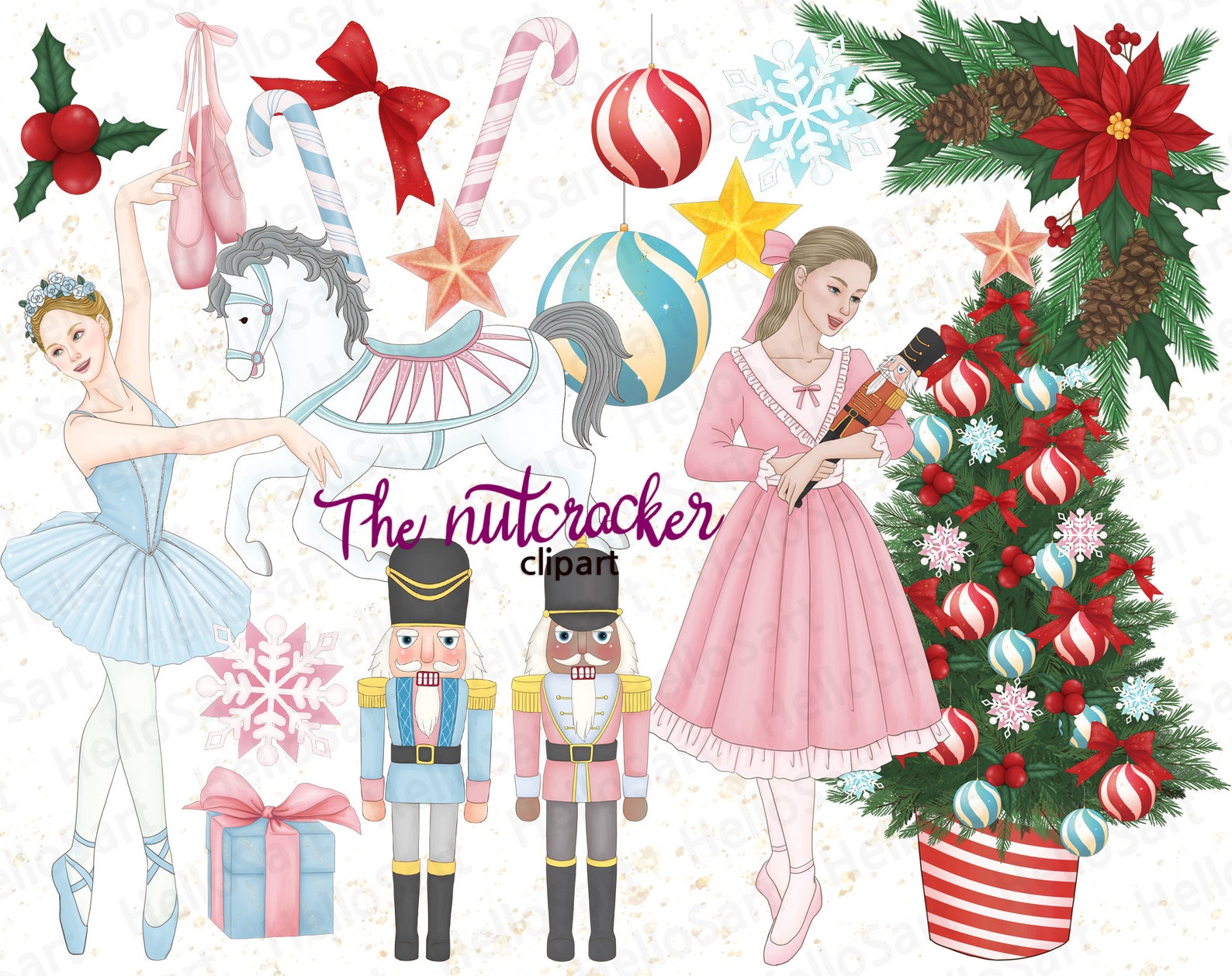 The Nutcracker Clipart Ballet Clipart Girl Clipart Woman - Etsy