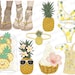 Pineapple Clipart Summer Clipart Tropical Clipart Season - Etsy