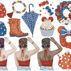 Dot Dot Dot Clipart Colorful Clipart Cute Clipart Polka Dot Woman ...