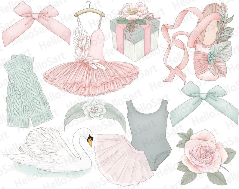 Ballerina Clipart Ballet Clipart Dancer Clipart Tutu Clipart | Etsy