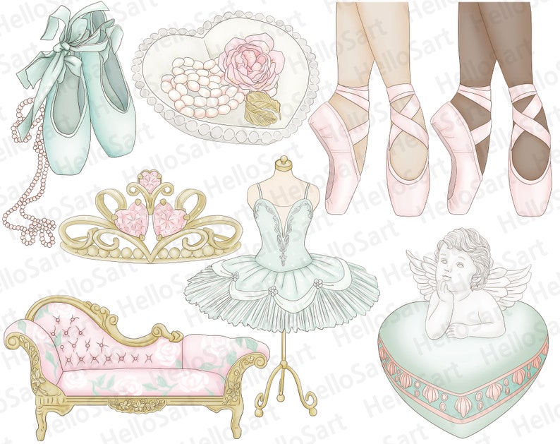 Ballerina Clipart Ballet Clipart Dancer Clipart Tutu Clipart | Etsy