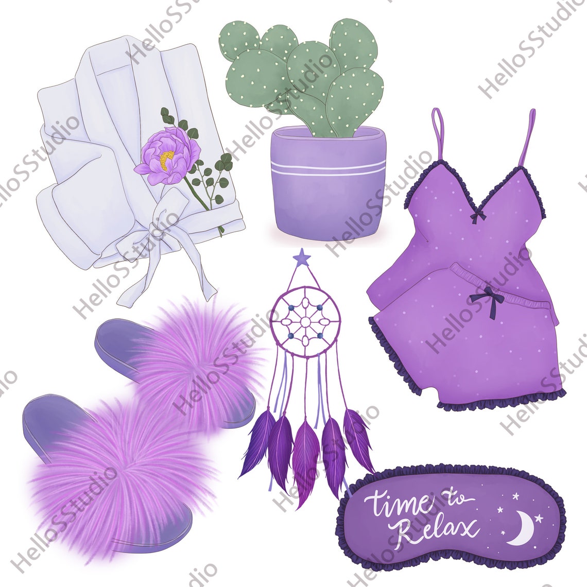 Sleep Clipart Pajama Party Clipart Slumber Clip Art Girl - Etsy