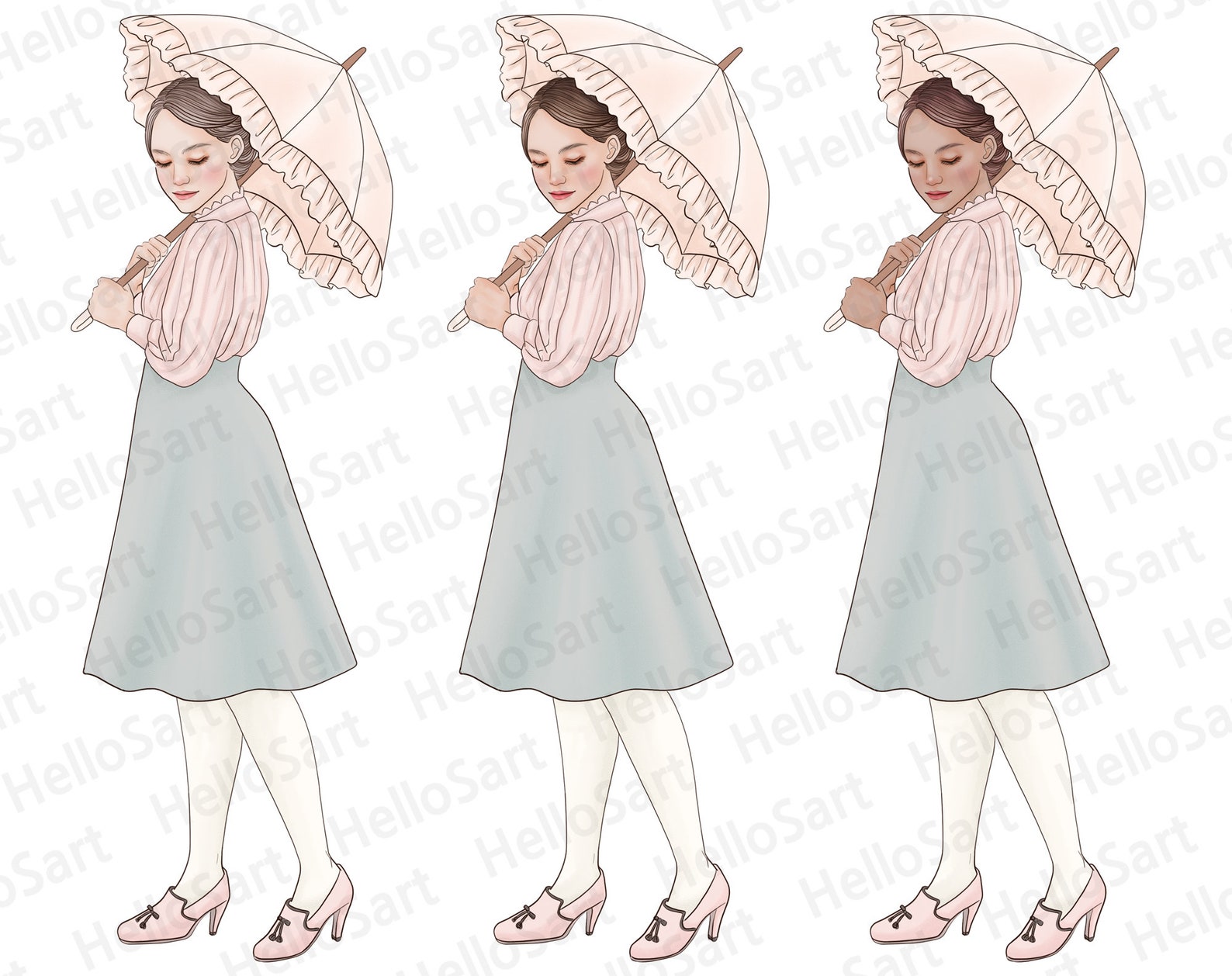 Afternoon Tea Clipart Tea Party Clipart Floral Clipart Rose - Etsy