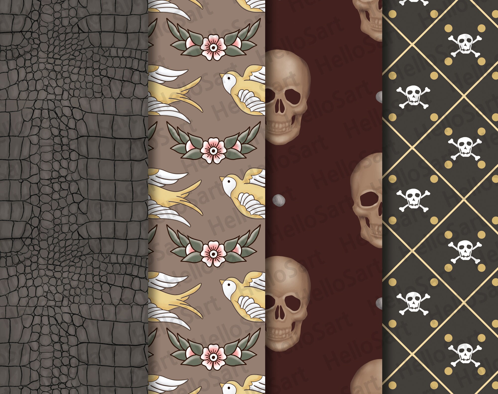 Rock Chic Papers Punk Patterns Music Planner Fashion Sticker - Etsy