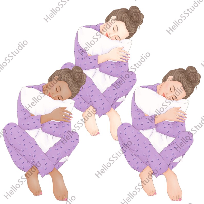 Sleep Clipart Pajama Party Clipart Slumber Clip Art Girl - Etsy