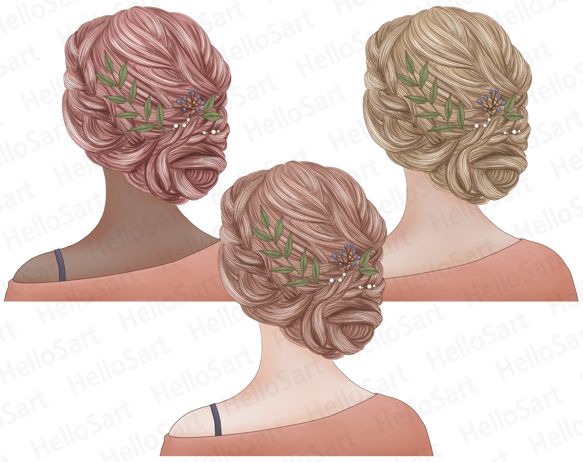 Spring Clipart Flowers Clipart Girl Clipart Girlish Clipart - Etsy