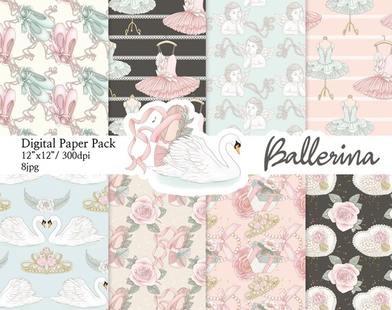 Ballerina Papers Ballet Pattern Dance Pattern Planner Sticker - Etsy